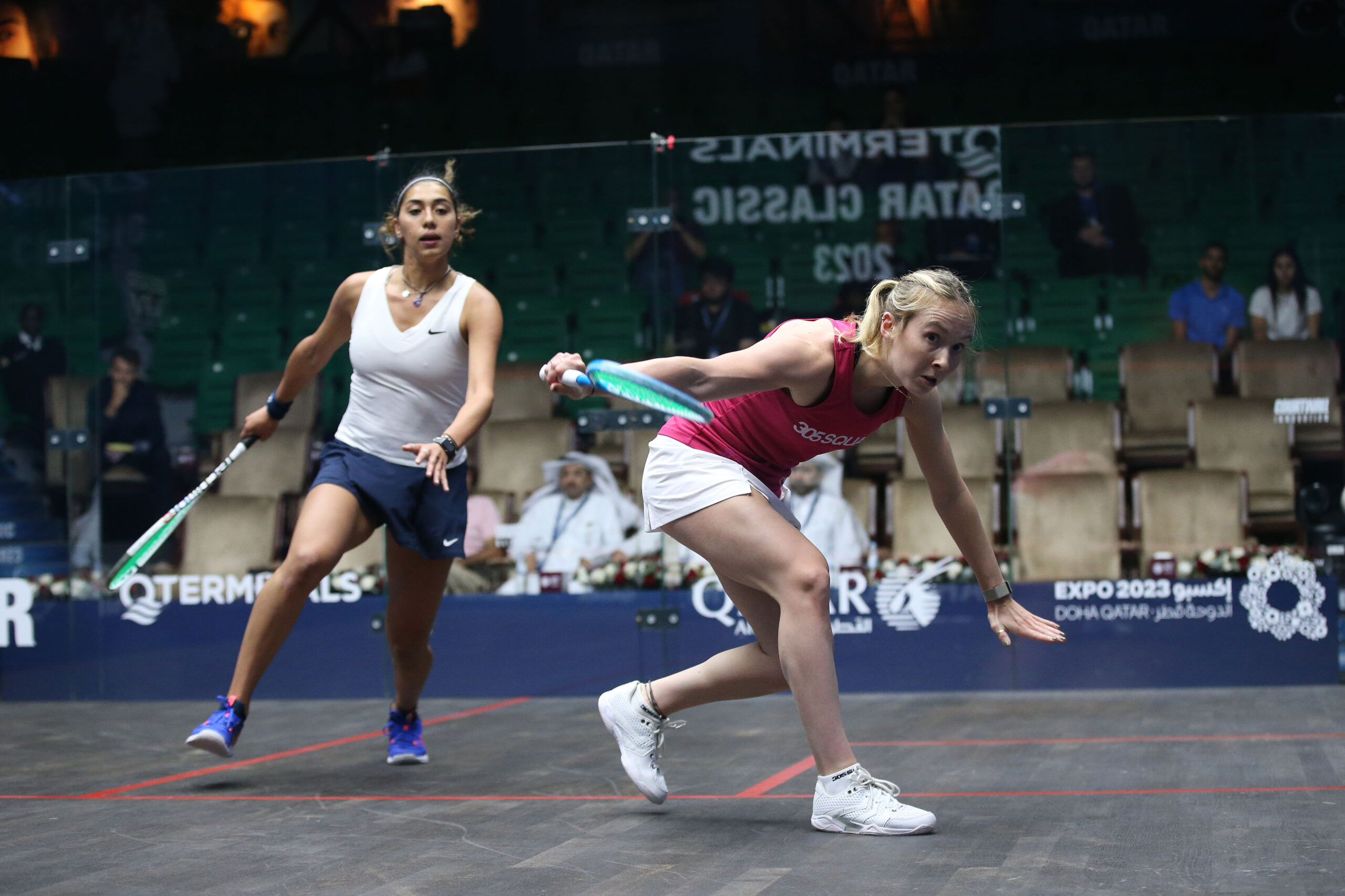 Round 1 – Malak Khafagy v Lucy Turmel - SQUASHTV